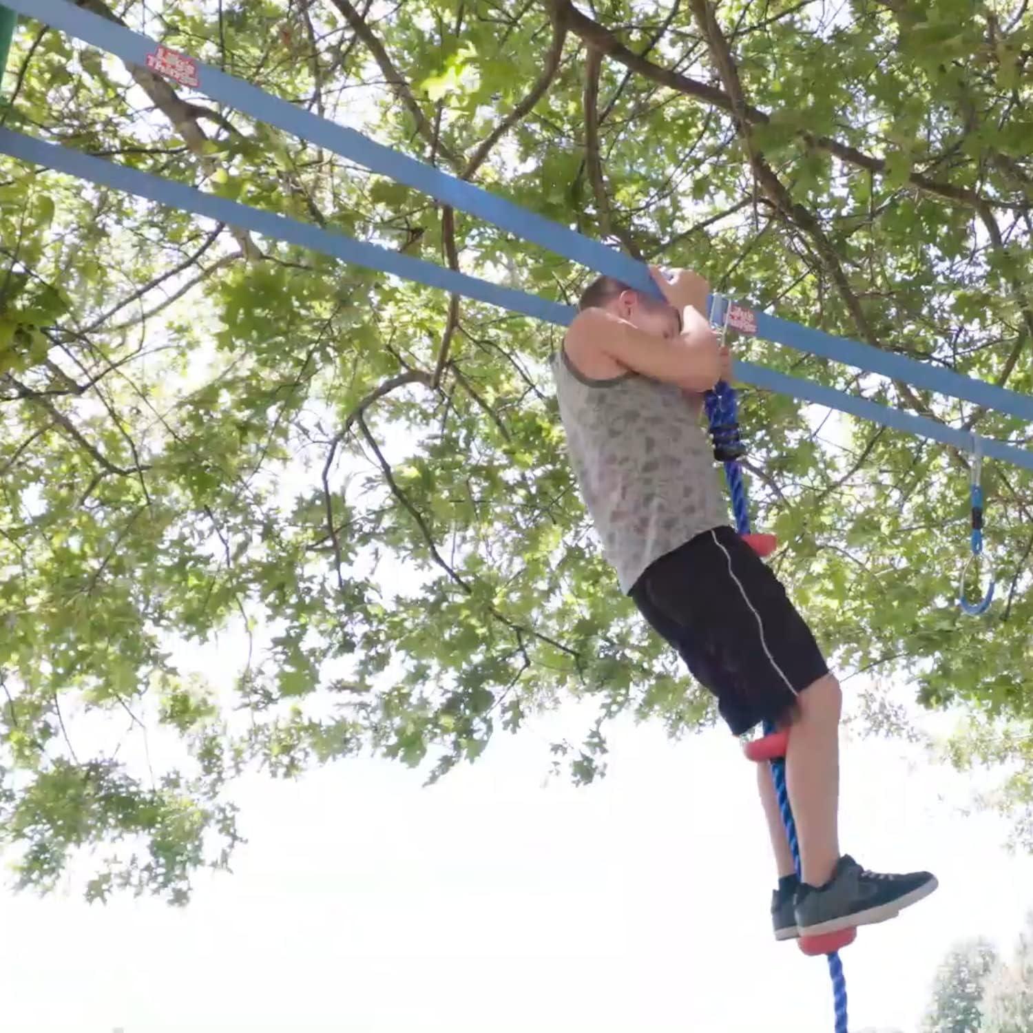 Lily's Things Climbing Rope Swing for Kids | Ninja Warrior Accessories ...