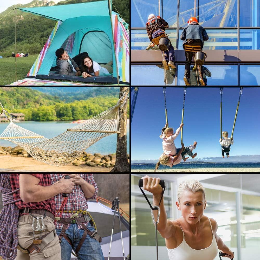 Rtudan 4 Stainless Steel Spring Snap Hook Carabiner - Heavy Duty Clip ...