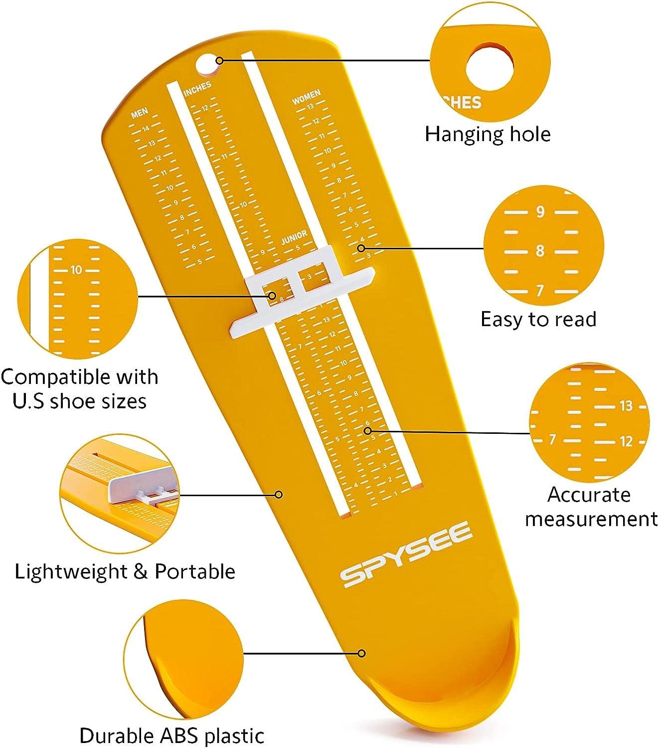 SPY SEE OPEN YOUR EYES Foot Measurement Device - Shoe Sizer for Adults ...