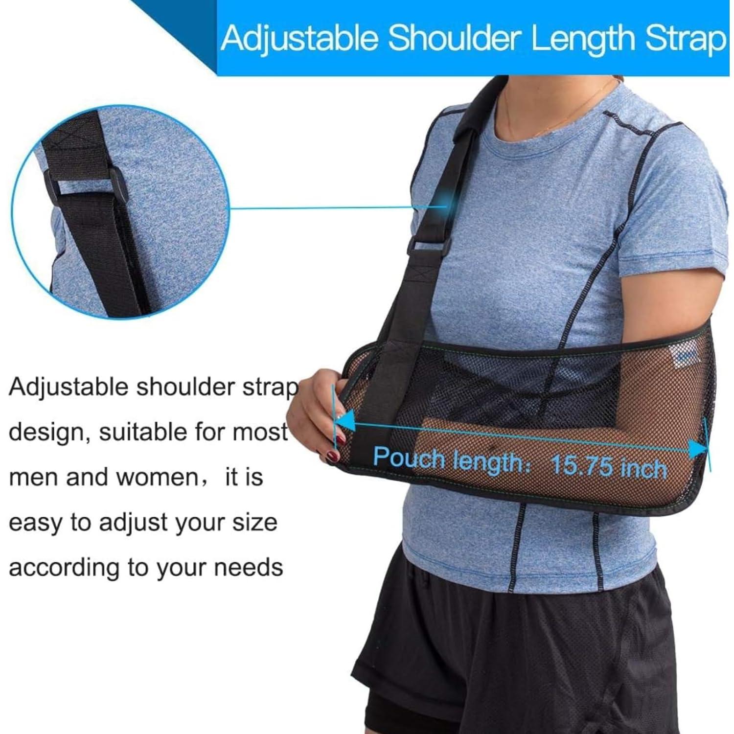 Mesh Arm Shoulder Sling | Adjustable Medical Shoulder Immobilizer for ...