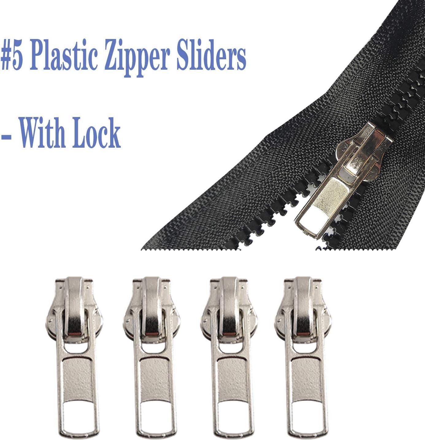 Black Plastic Zipper