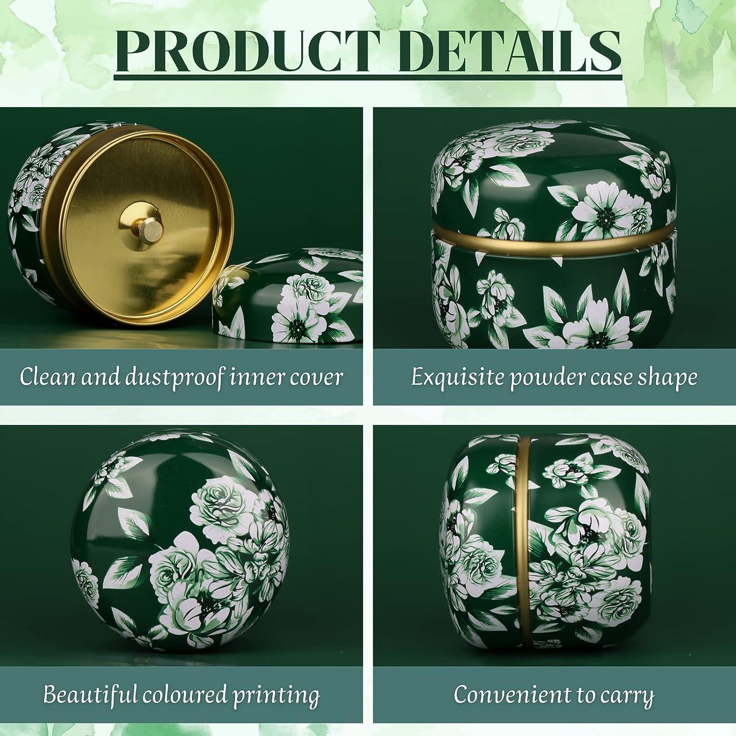 Body Powder Container with Powder Puff - Dusting Powder for Bath and ...