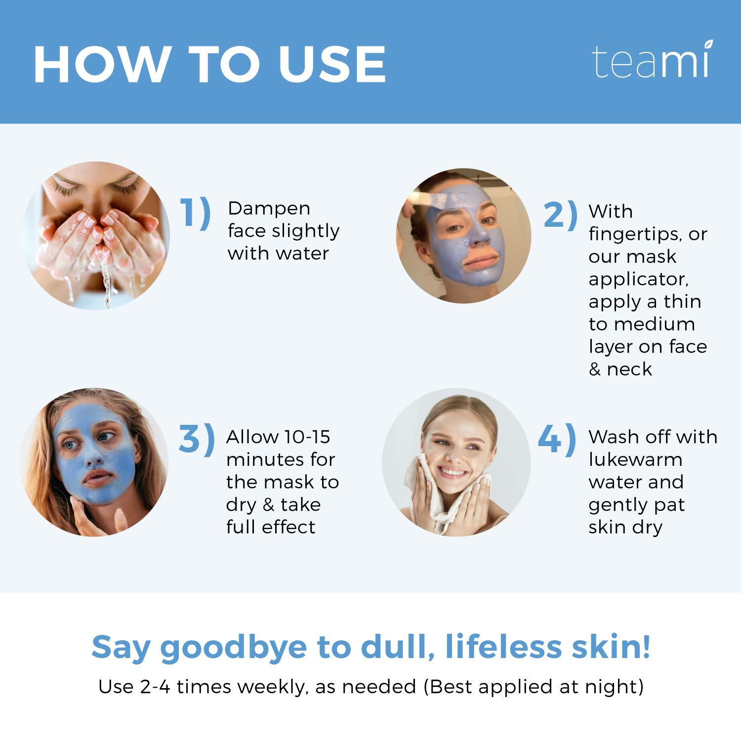 Teami Beauty Facial Mask - Moisturizing Anti Acne & Blackhead Remover ...