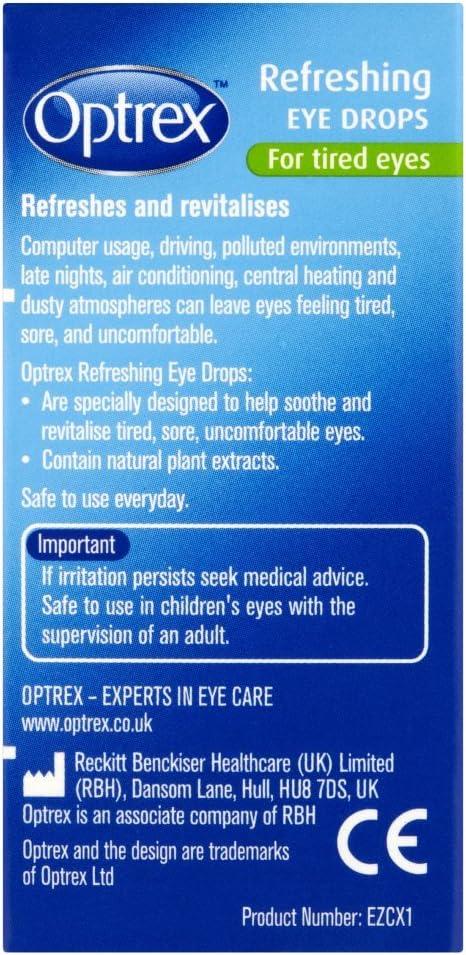 Optrex Refreshing Eye Drops 10ml for Tired Eyes - Fast Relief | Buy Now ...