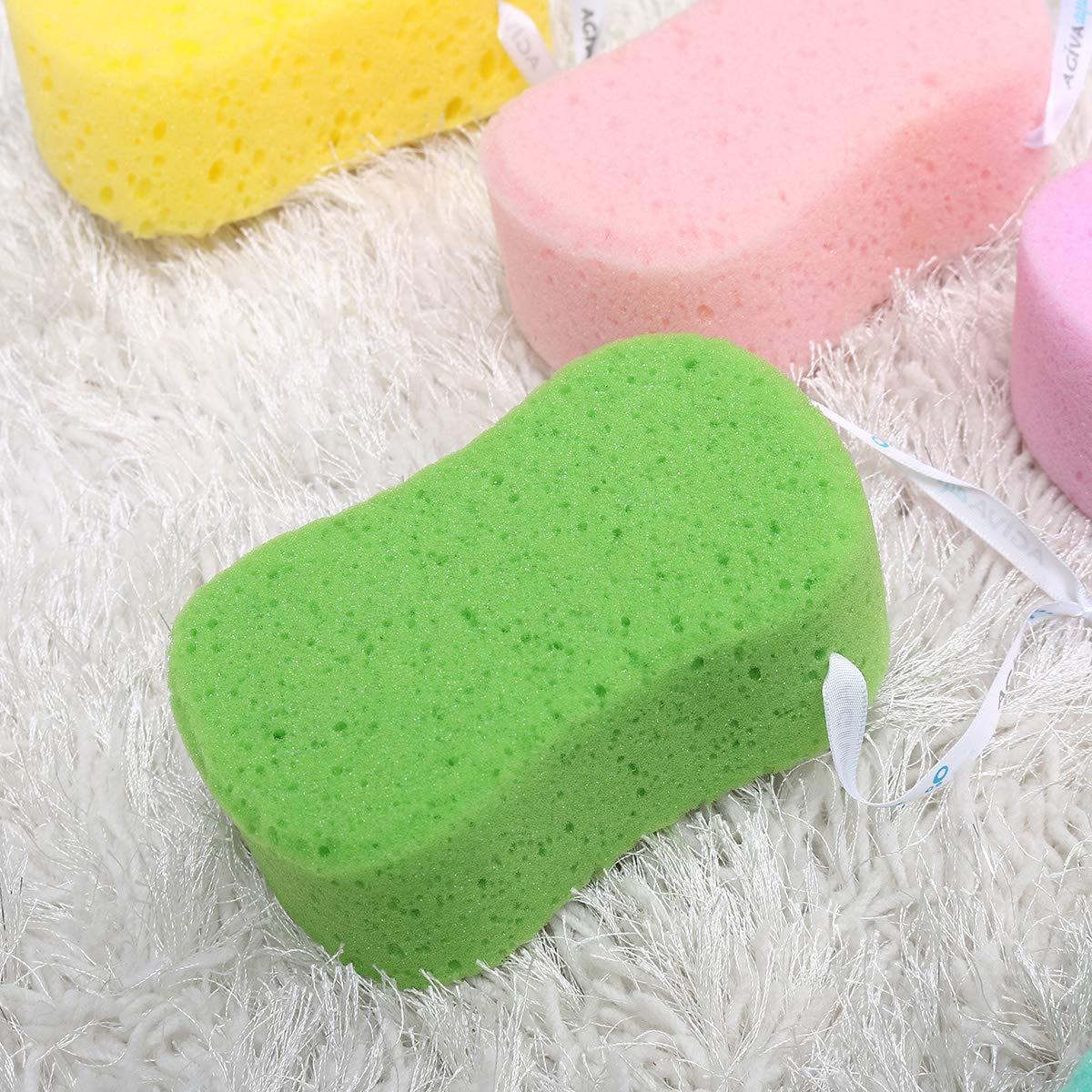8pcs Soft Bath Sponge Set for Kids & Adults - Assorted Color Loofah ...