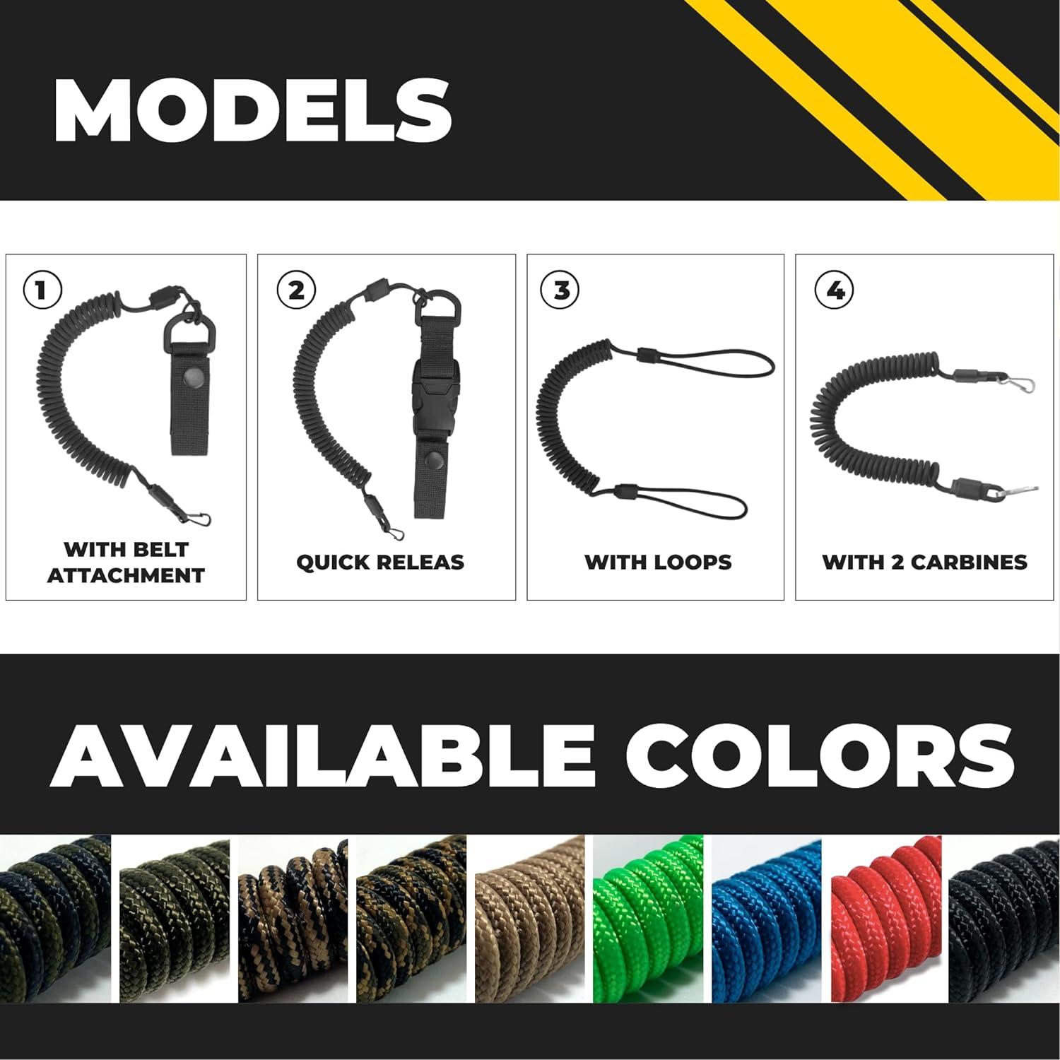 EDCX Paracord Tactical Lanyard - Made in Ukraine | Elastic Key Trailer ...