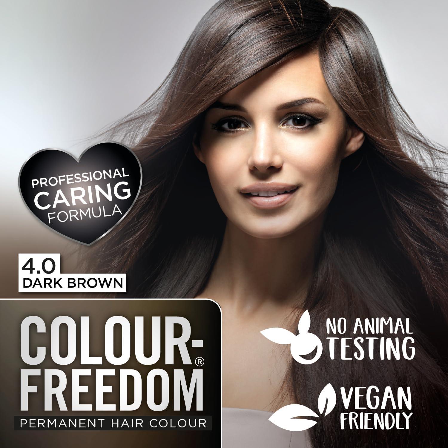 Colour Freedom Dark Brown Permanent Hair Colour. Formulated with ...