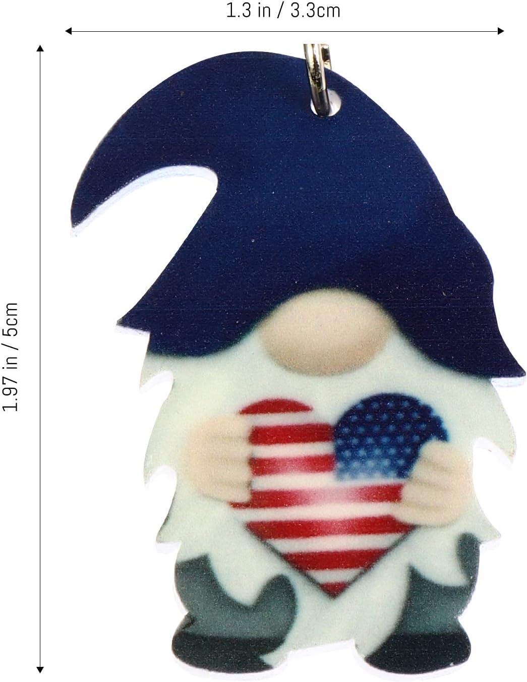 VALICLUD Glass Independence Day Gnome Ear Rings - 2 Pairs | Unique Ear ...
