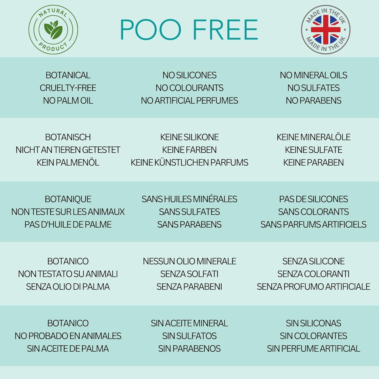 POO FREE Conditioner Repair & Grow - 99% Natural - Sulfate/Parabens ...