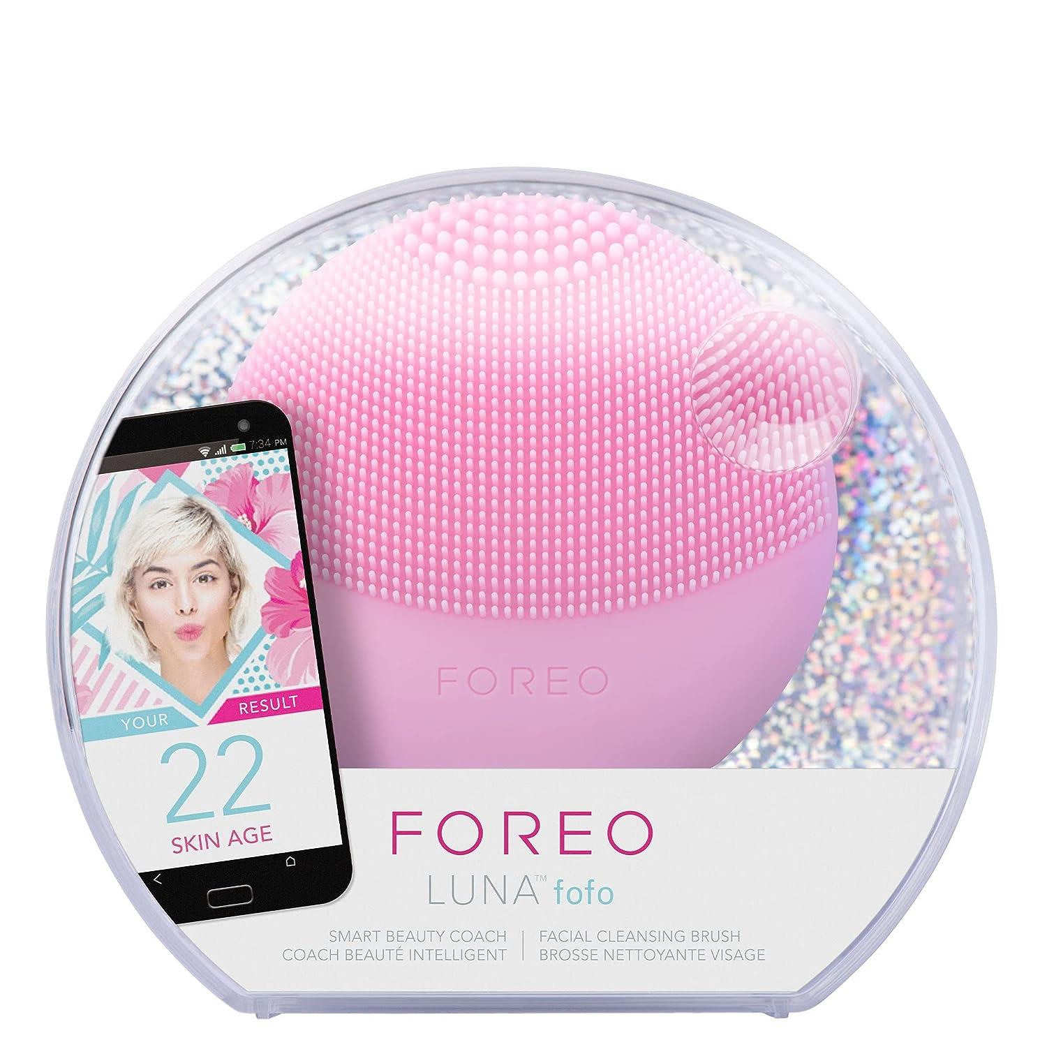 FOREO LUNA fofo Smart Facial Cleansing Brush and Skin Analyzer - Pearl ...