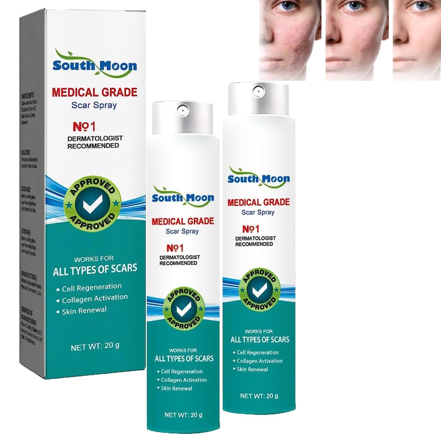 Southmoon Medical Grade Scar Removal Spray - Advanced Formula for ...