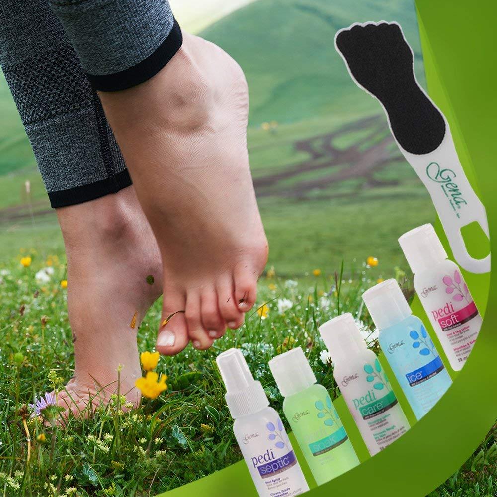 Gena Feet-to-Go Pedicure Kit: Prevents Foot Odor, Softens Calluses, and ...