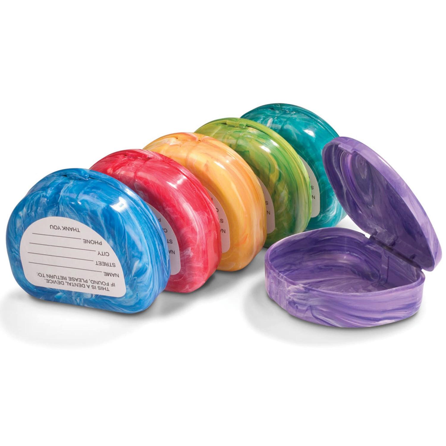 Marble Retainer Cases with Labels - 3 Pack for Easy Organization | Buy ...