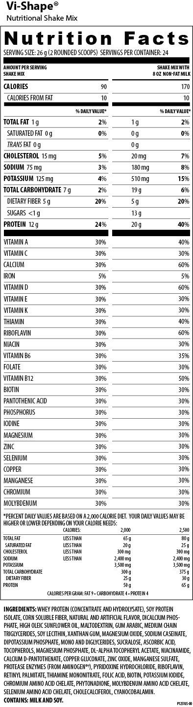 ViSalus Vi-Shape Nutritional Shake Mix Travel Packets (15 Count ...