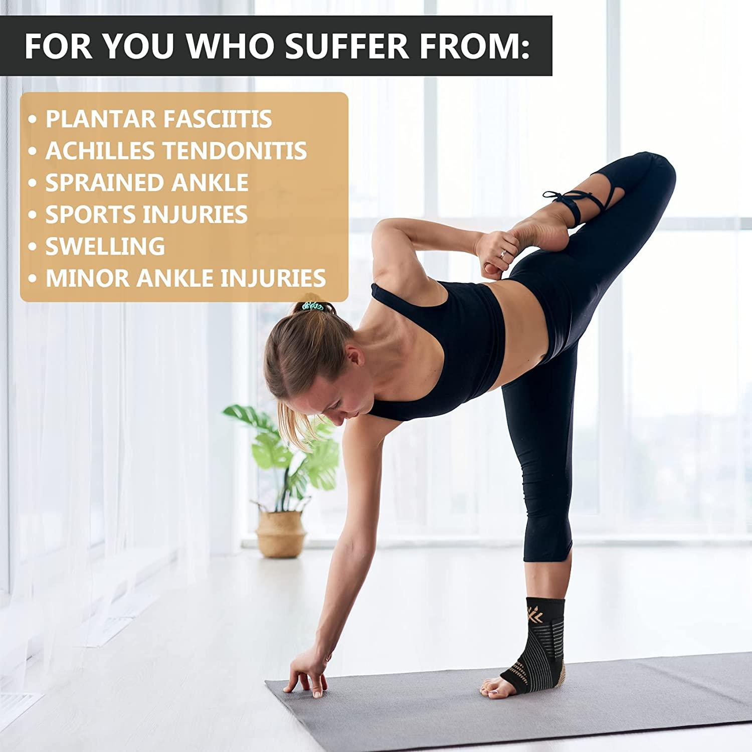 Adjustable Copper Ankle Brace for Arch Support - Medium Size for ...