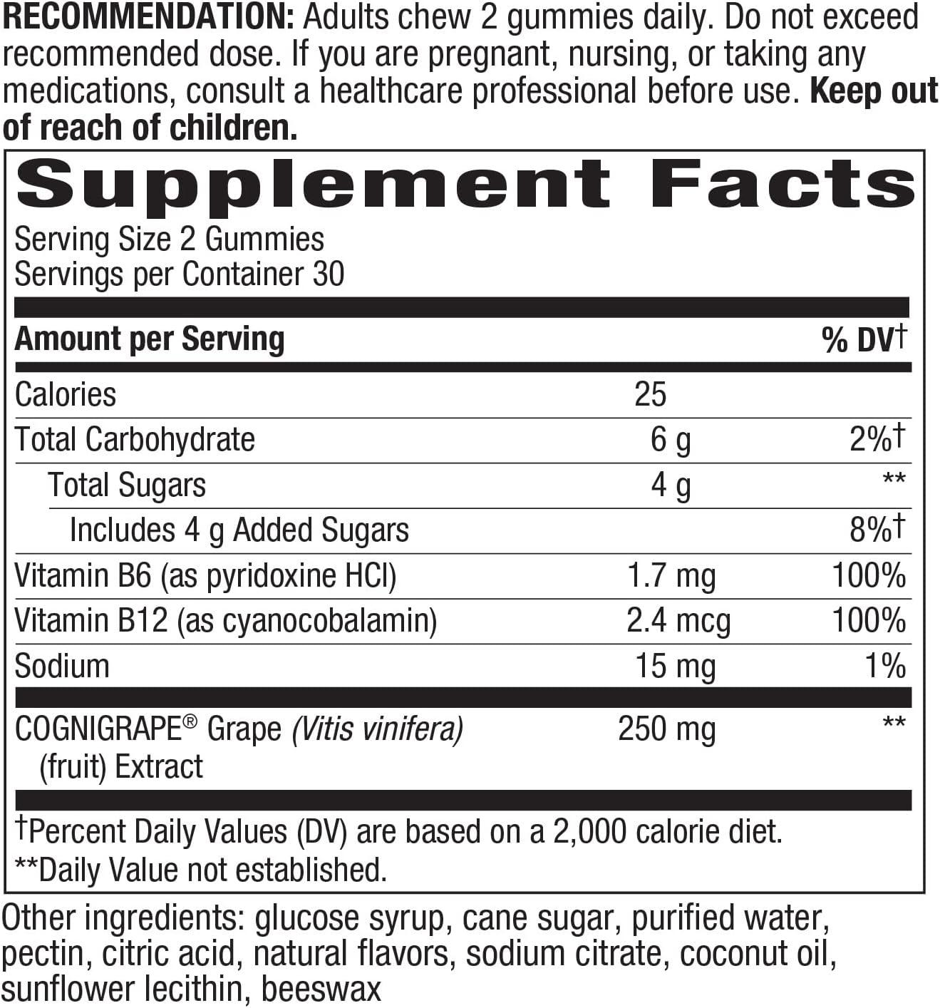 Nature's Way Brain Fuel Gummy - Grape Flavor - 60 Count | Buy Now with ...