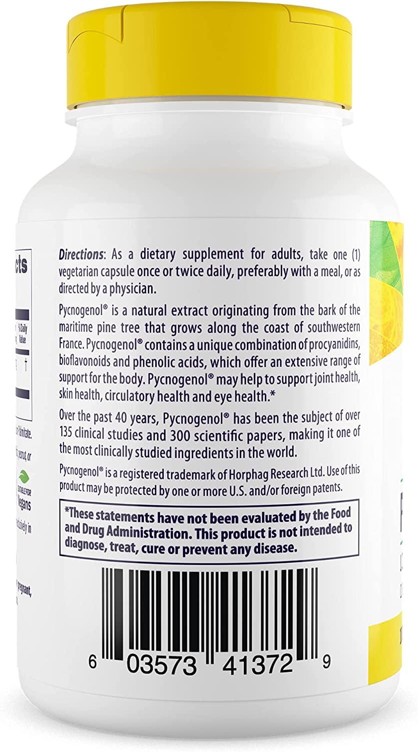 Healthy Origins Pycnogenol 100 mg - Nature's Super Antioxidant - 60 ...
