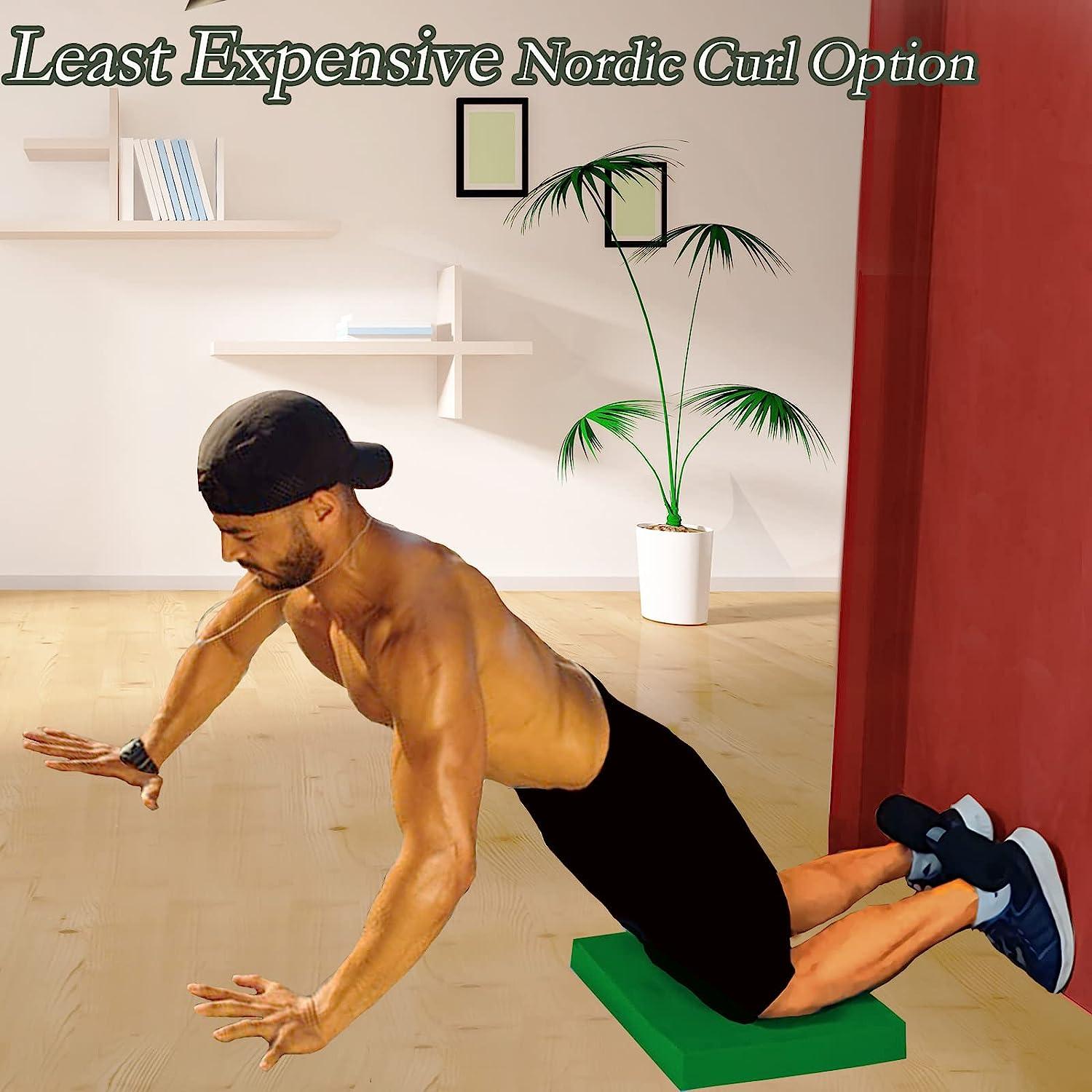 Denlydom Nordic Hamstring Curl Strap,Portable Ab Leg Hamstring Exercise ...