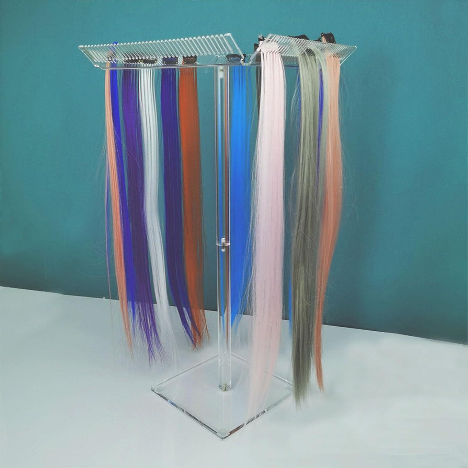 Acrylic Hair Extension Stand Wigs Display Rack Holder Braiding Hair ...