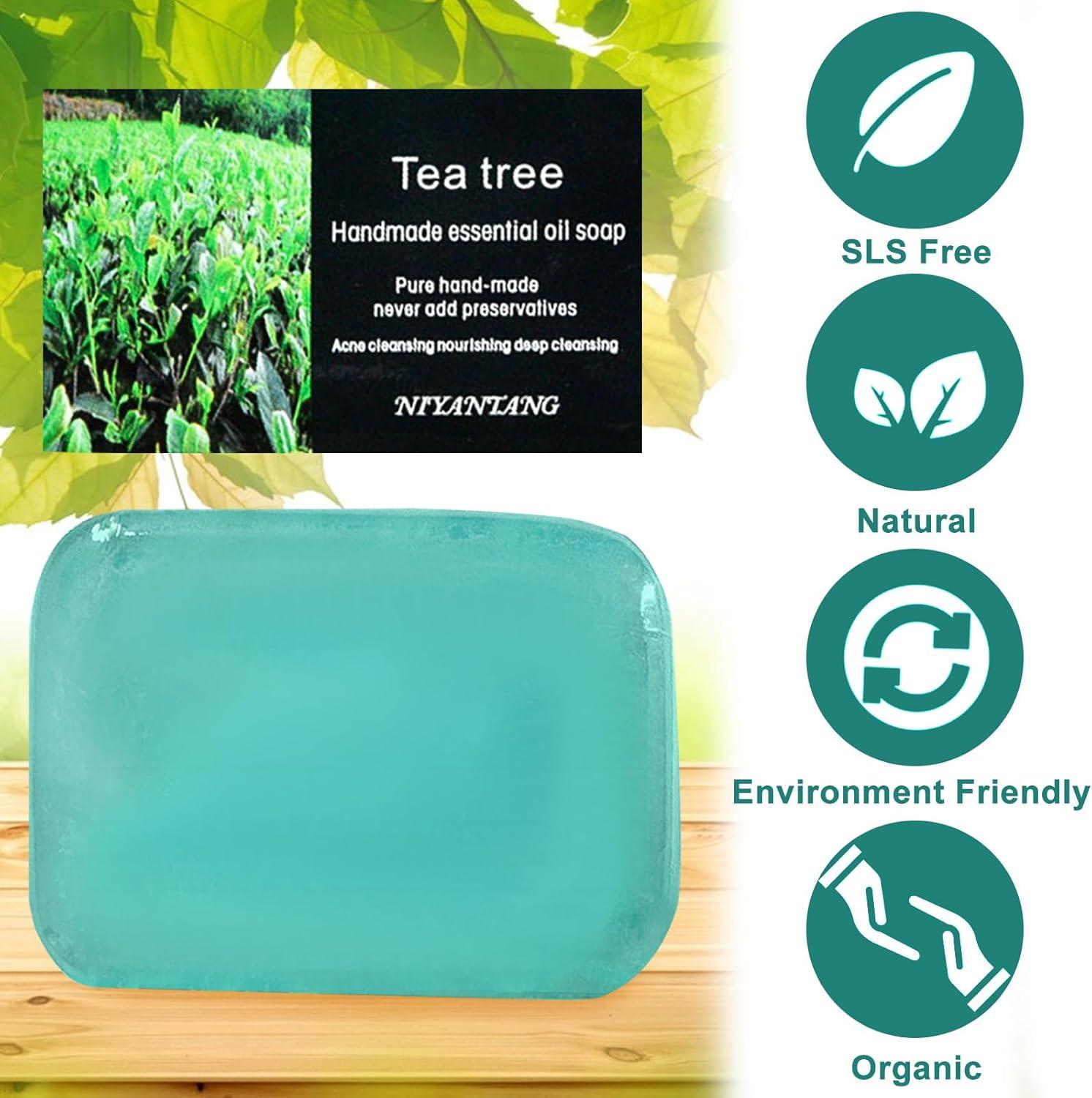 Antifungal Antibacterial Tea Tree Soap Organic Natural Soap Bar ...