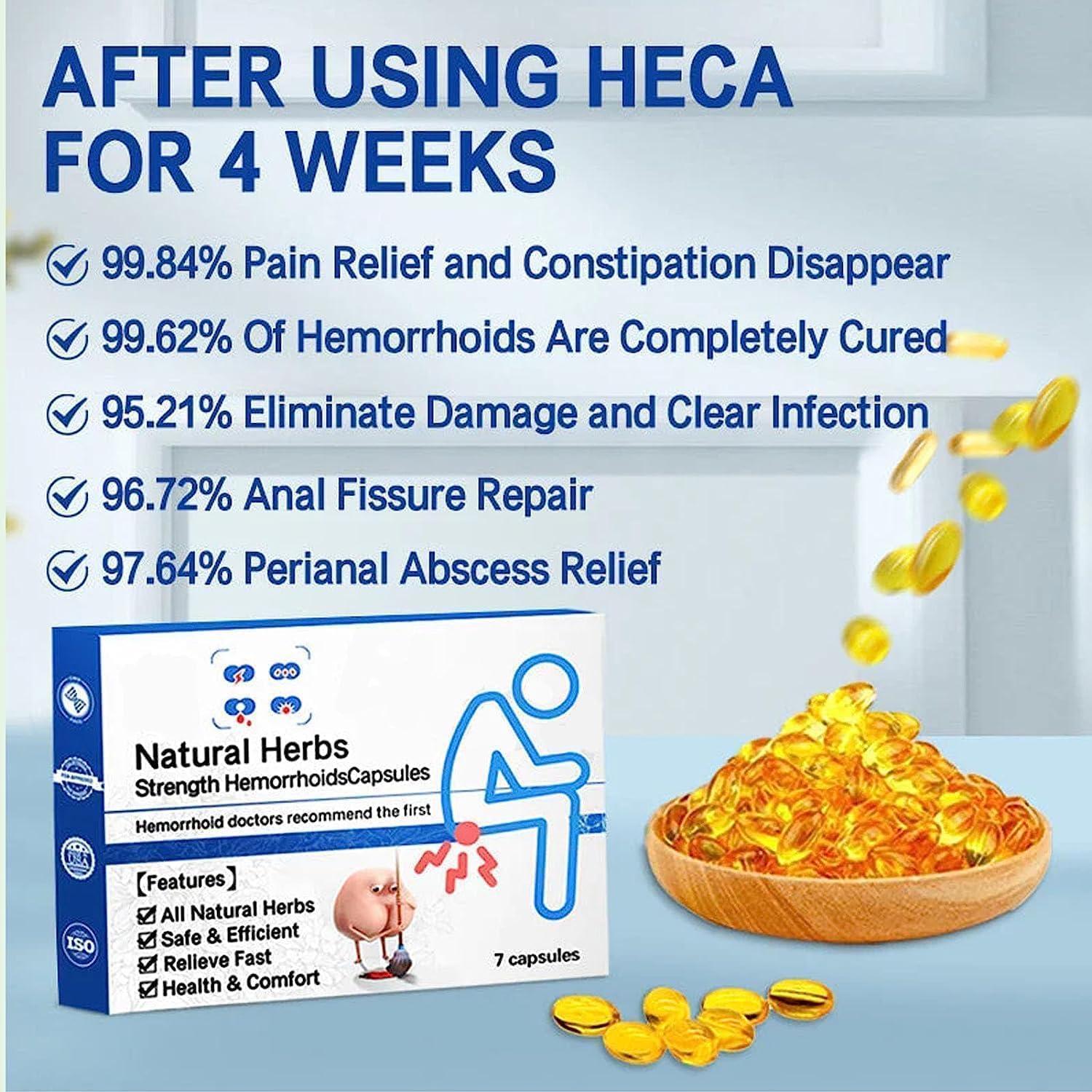 Natural Herbal Strength Hemorrhoid Treatment Capsules - Extra Strength ...