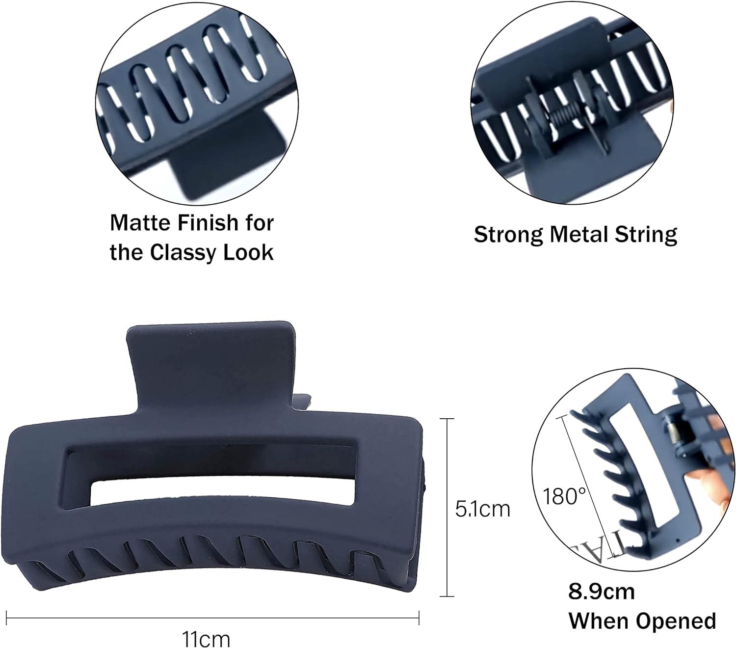 French Design Hair Clips for Thick Hair - Sturdy Claw Clips for Women ...