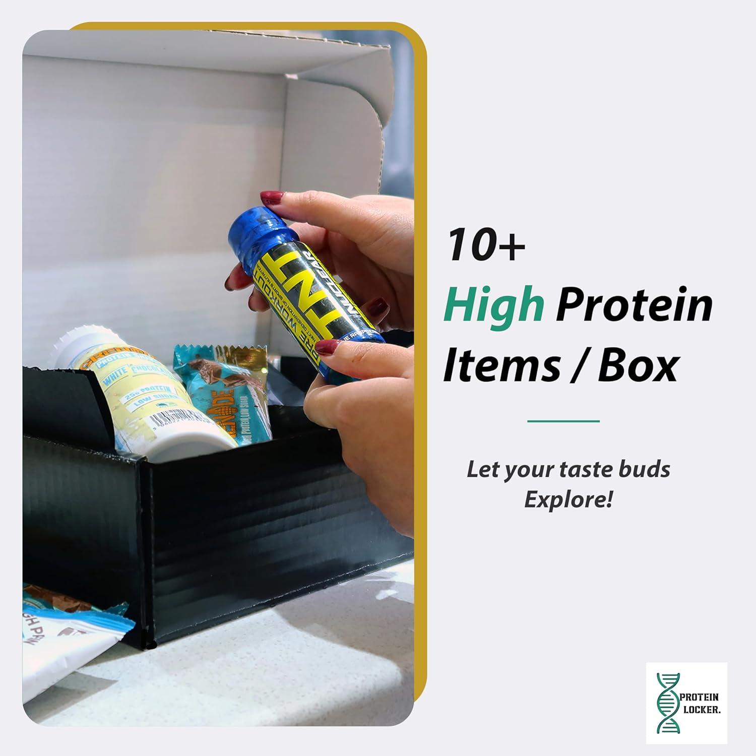 Protein Bundle: High-Protein Snacks Box - Perfect Hampers for Gym ...
