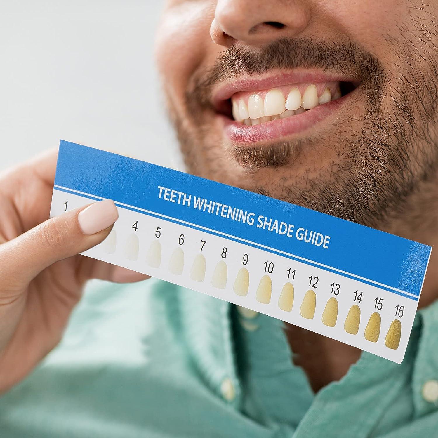 50-Piece Teeth Whitening Shade Guide for Porcelain Dental Color Cards ...