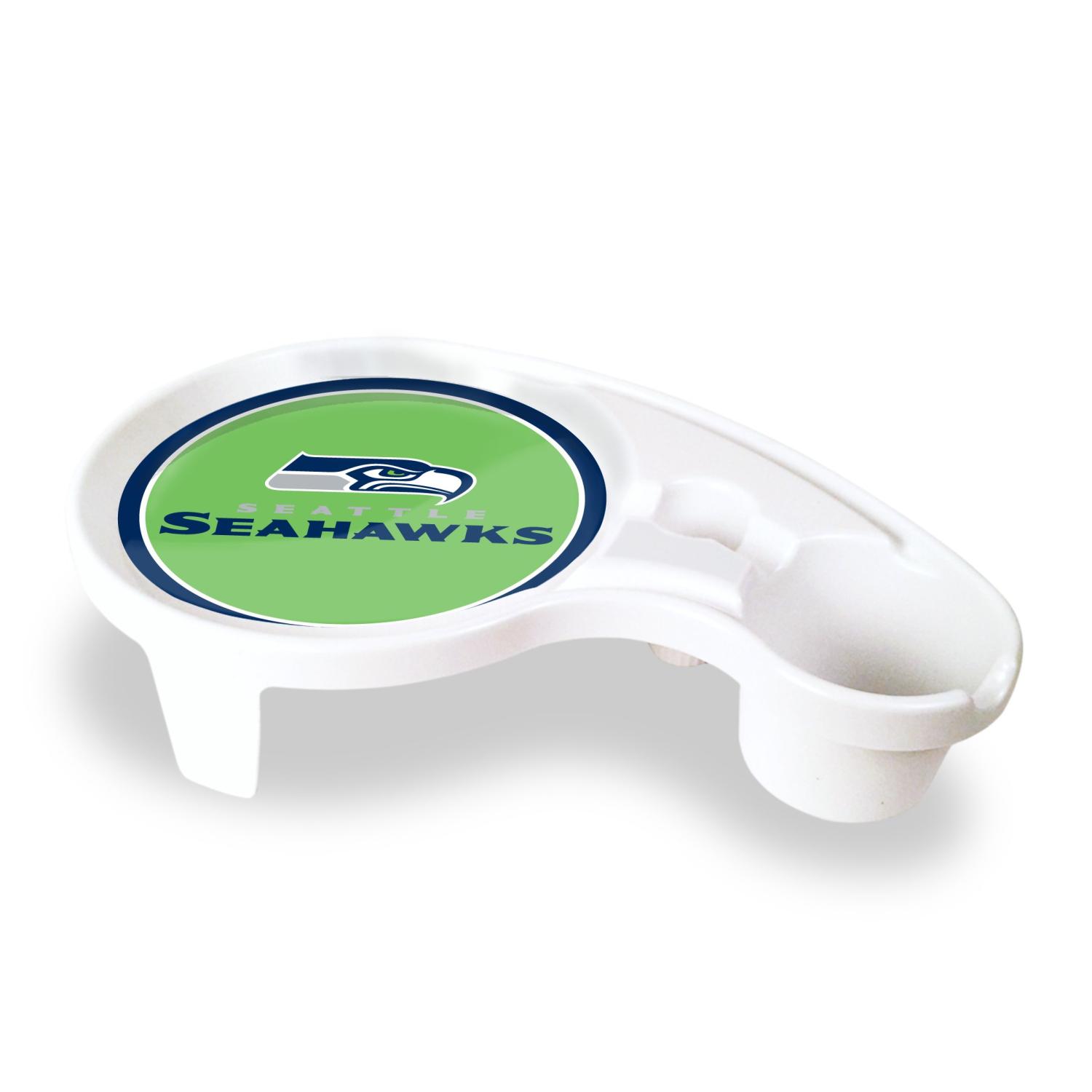 Duck House NFL Seattle Seahawks One-Handed Party Tray - White ...