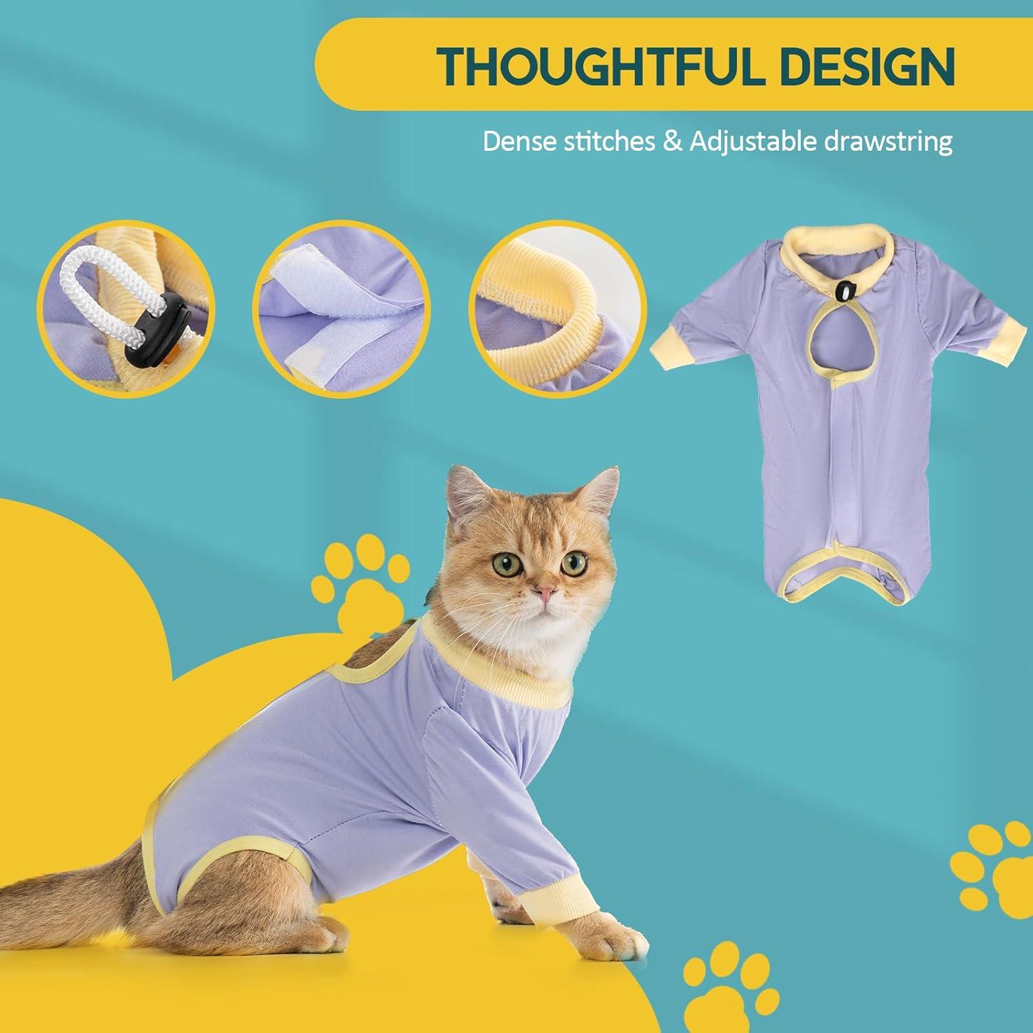 Avont Katzenbody Recovery Suit for Cats - Spay Castration & Wound ...