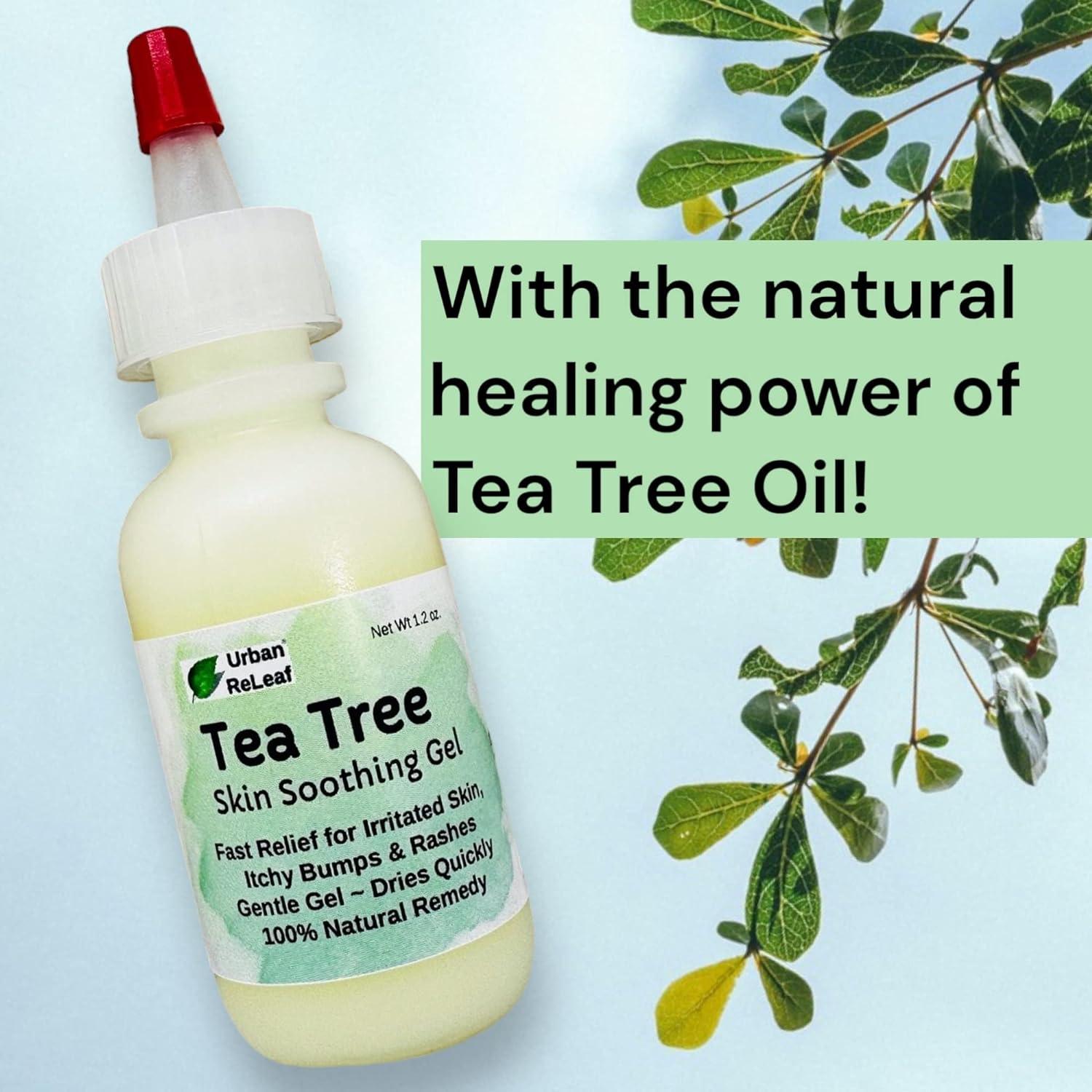 Urban ReLeaf Tea Tree Skin Soothing Gel - Fast Relief for Irritated ...
