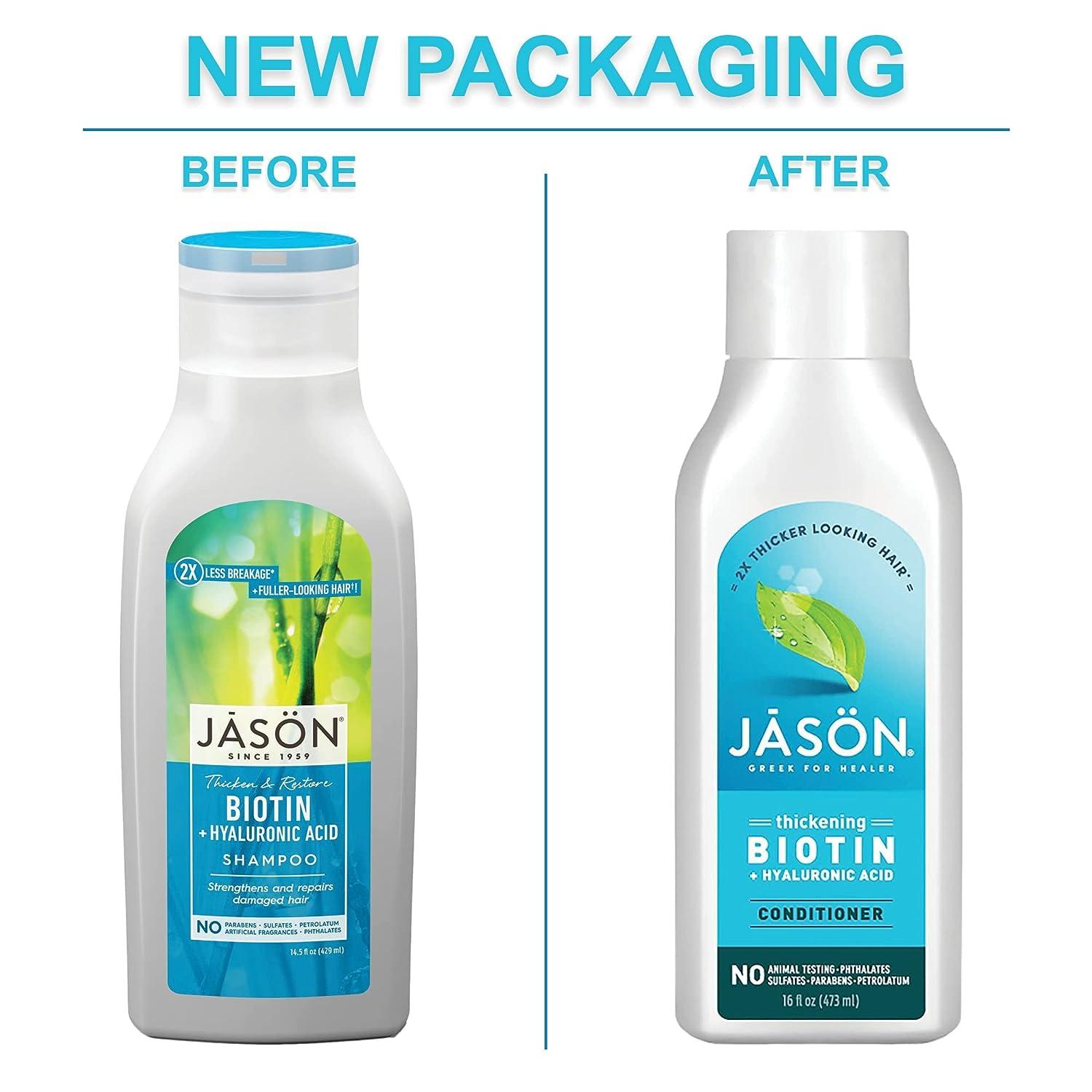 Jason Thicken & Restore Biotin Hyaluronic Acid Conditioner 16 Oz | Buy ...