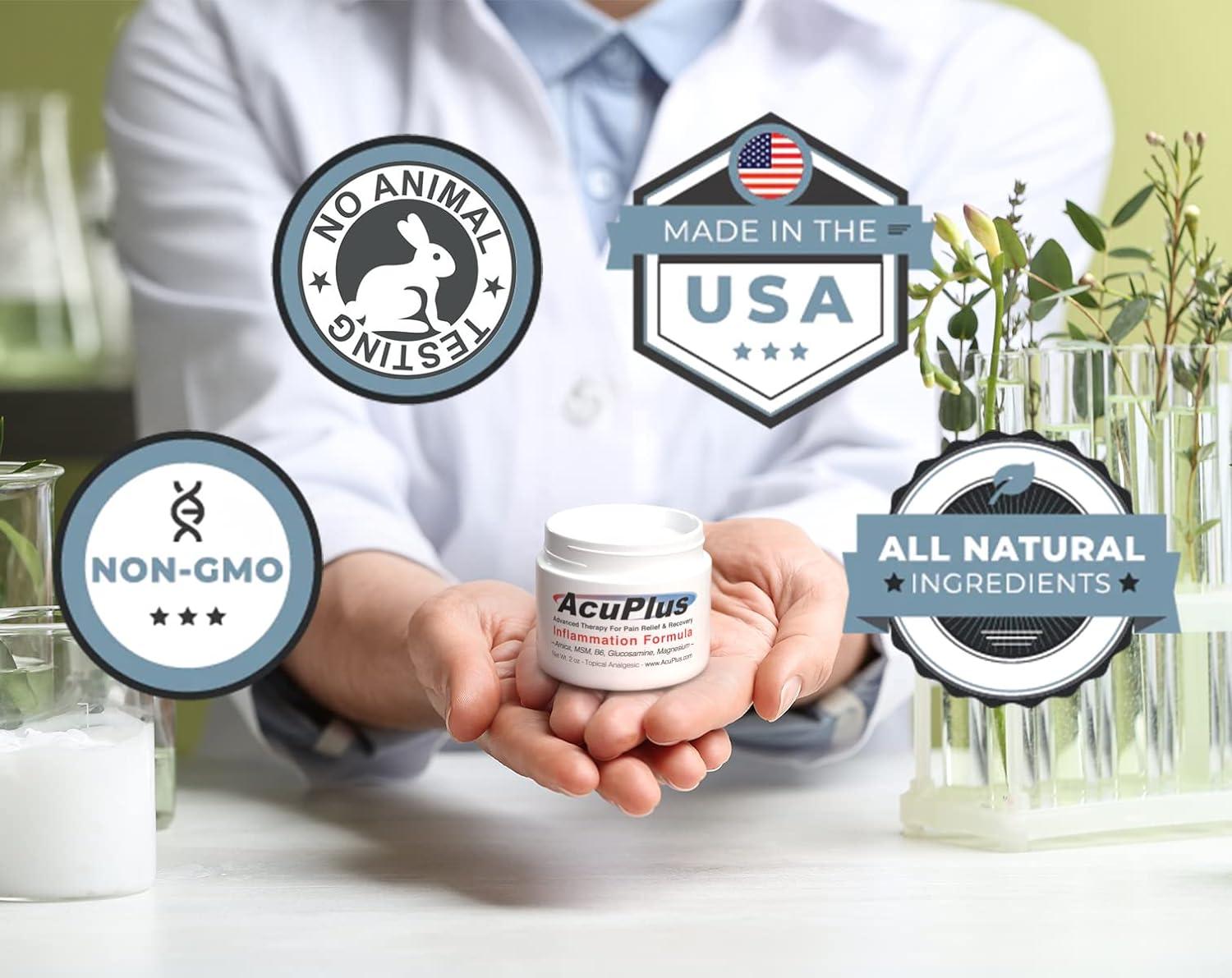 AcuPlus Pain Relief Cream- Advanced Fast Acting Long Lasting & Powerful ...