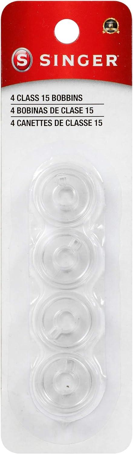 Singer Class 15 Transparent Bobbins - 4 Count, 1 Pack | Buy Now with ...