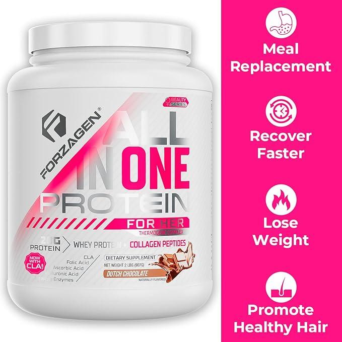 Forzagen All in One Protein for Her | Womenâ s Protein Powder with ...