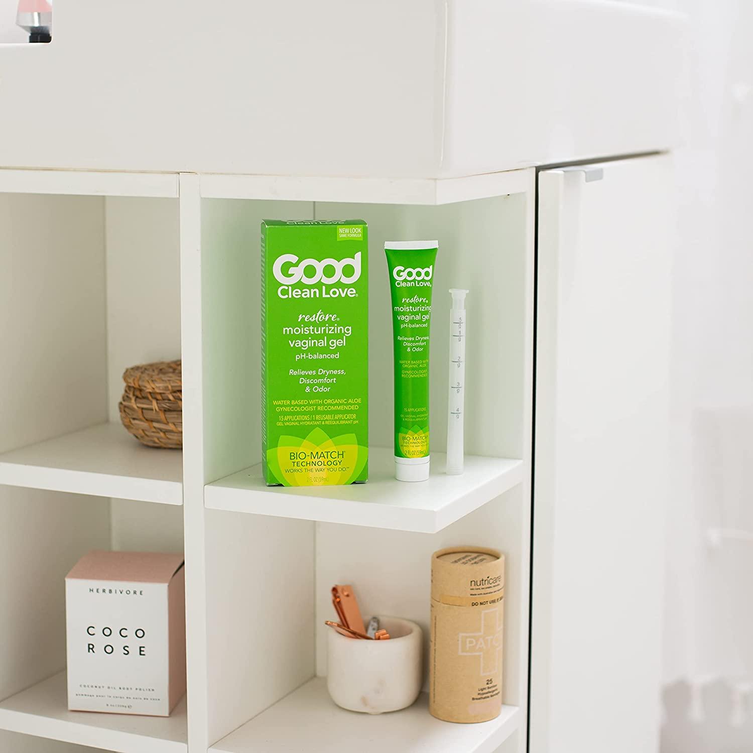 Good Clean Love Restore Vaginal Gel 2 oz - pH-Balanced, Water-Based ...