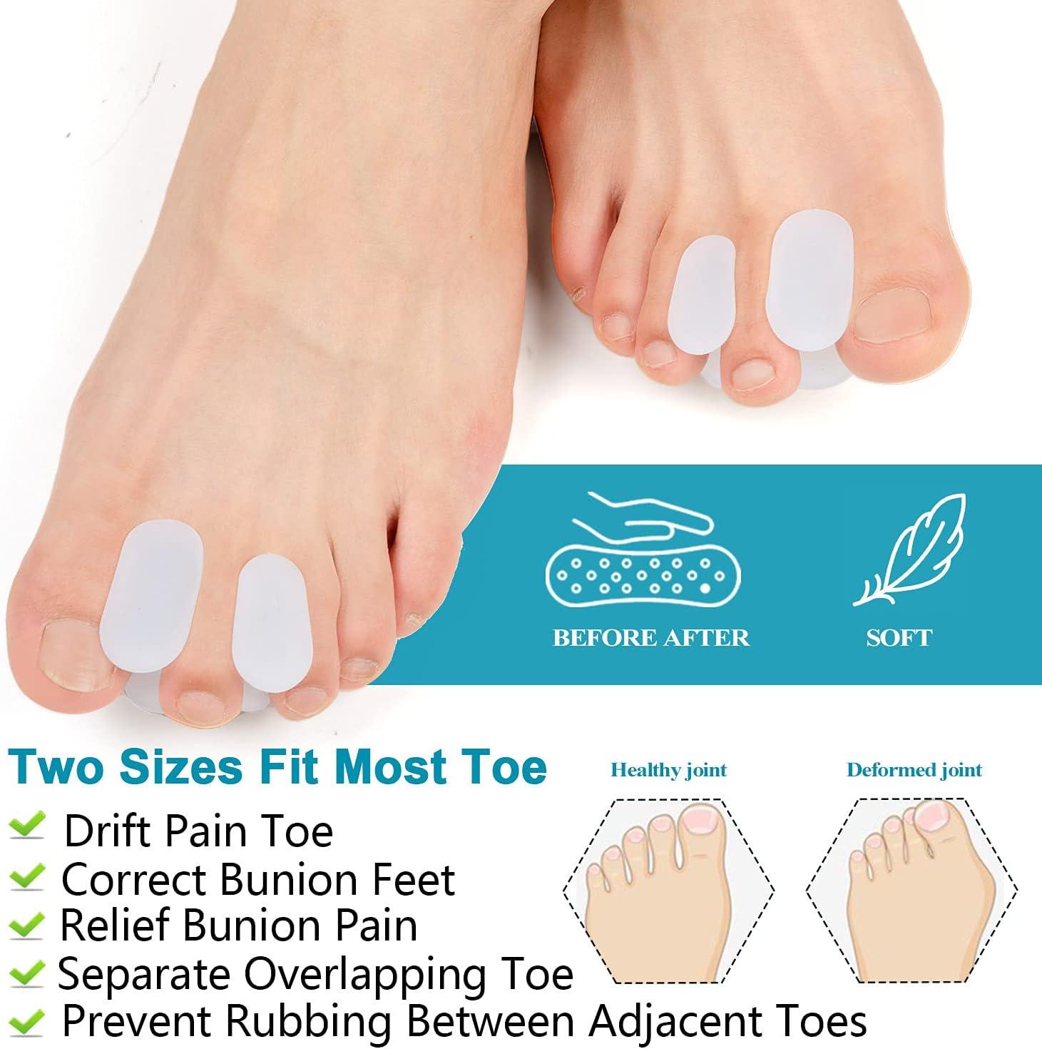 Sumiwish Toe Spacers Separators - 16 Pack Bunion Corrector and Toe ...