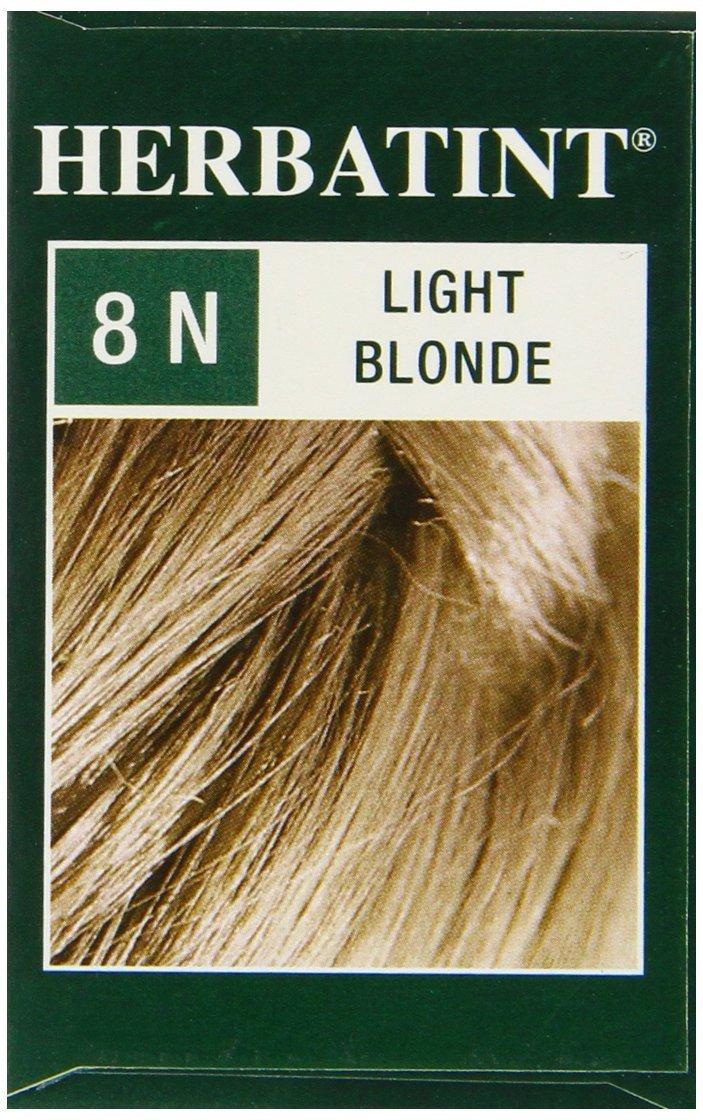 Herbatint 8N Light Blonde Permanent Herbal Hair Color Gel - 135 ml ...