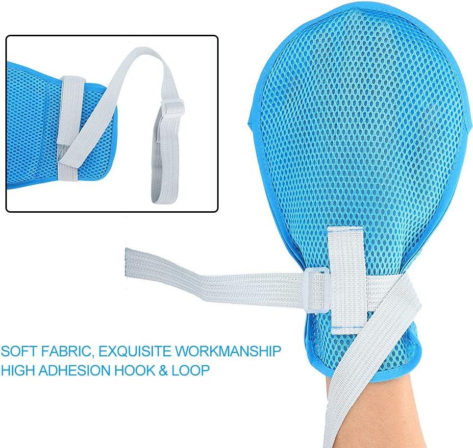 Buy Blue Restraint Mitts - Hand Fixed Finger Control Gloves for Safety ...