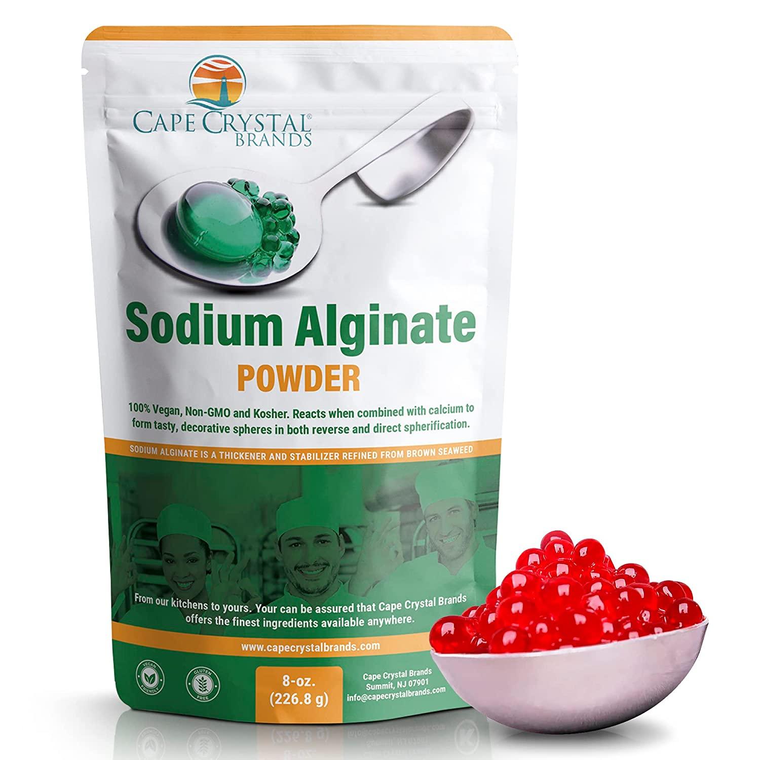 Sodium Alginate 100% Food Grade | Natural Thickening Powder & Gelling ...