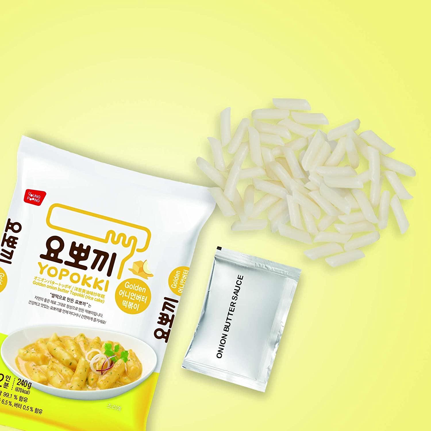 Yopokki Onion Butter Tteokbokki Pack I Korean Topokki Instant Retort ...