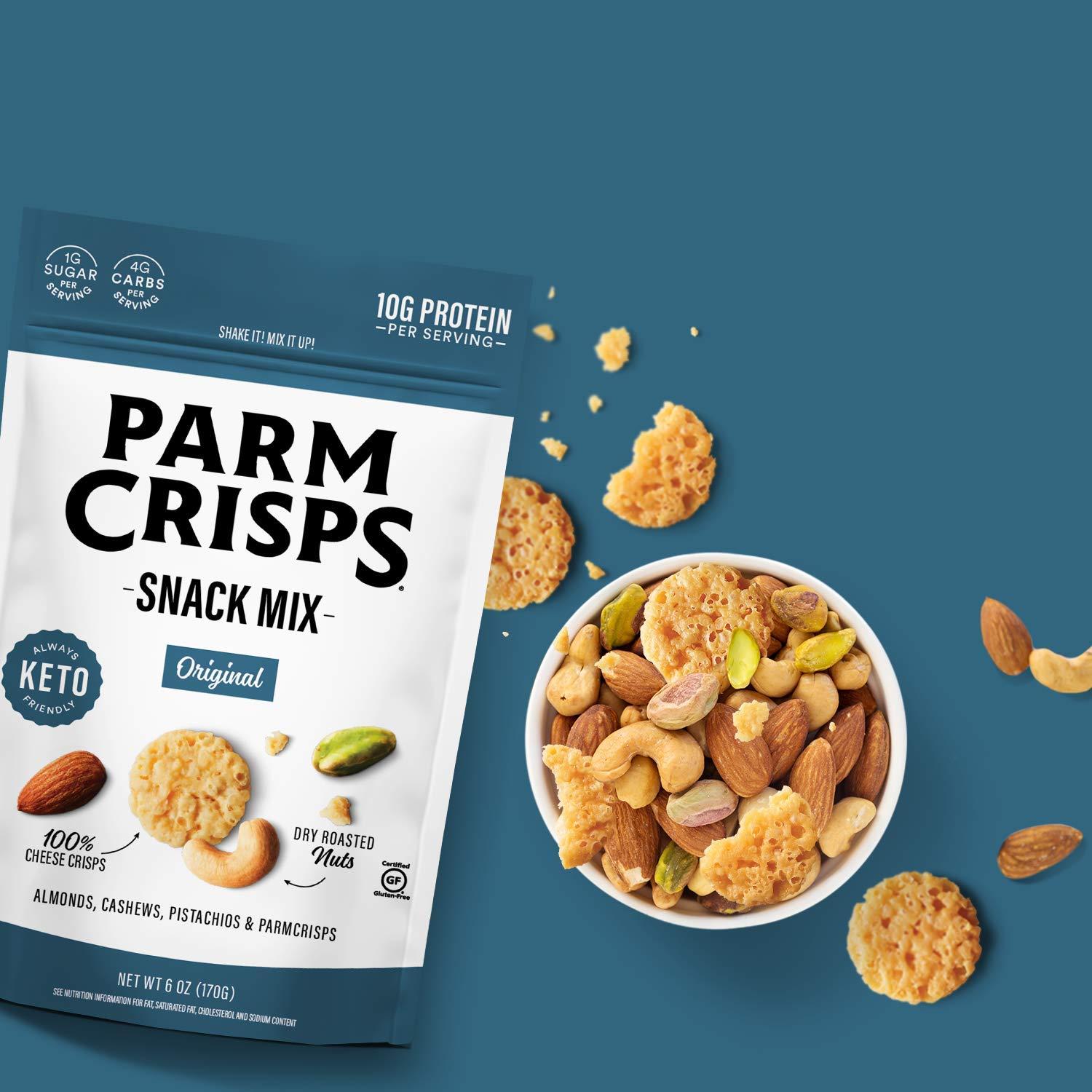 ParmCrisps Snack Mix Variety - Cheese Crisps and Nuts Snack (Original ...