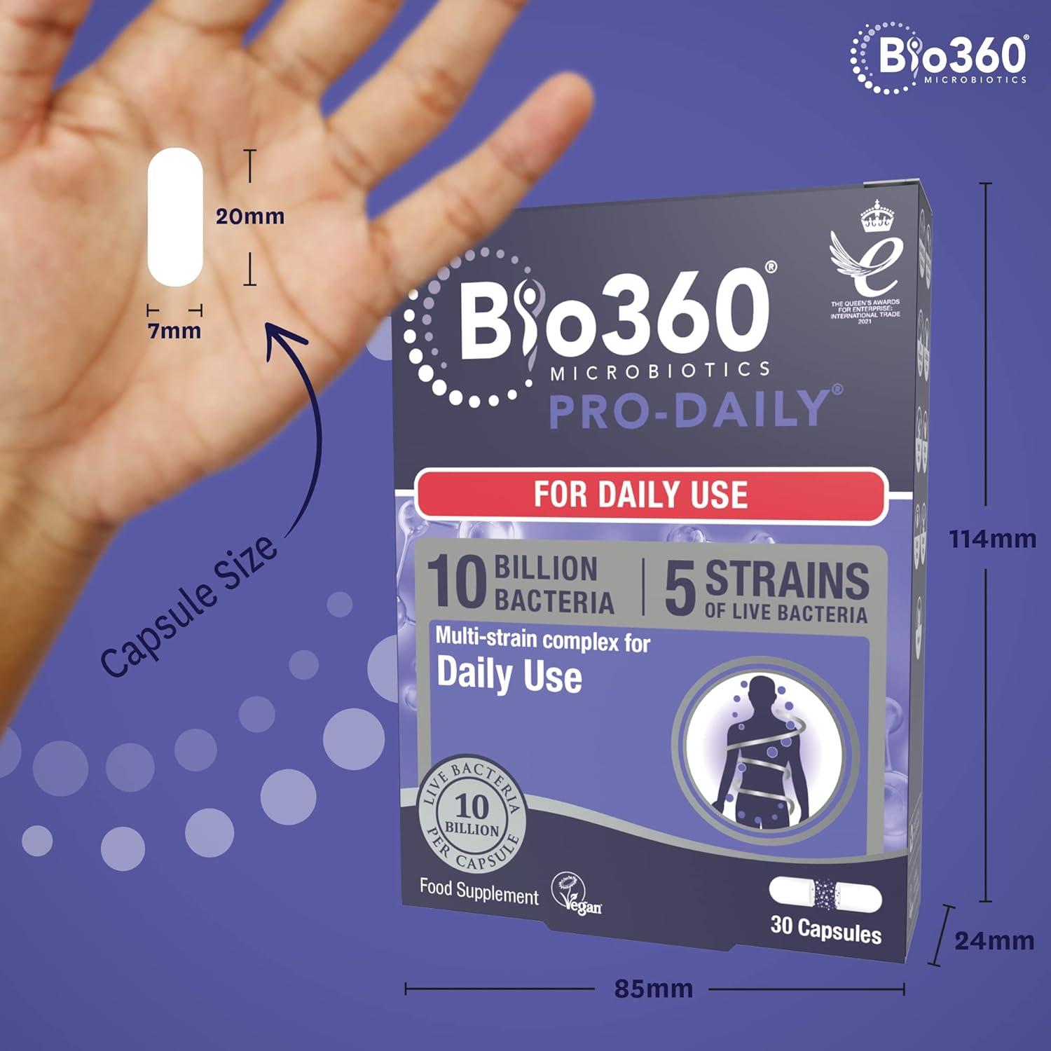 Natures Aid Bio360 Pro-Daily 10 Billion Bacteria | 30 Capsules | Buy ...