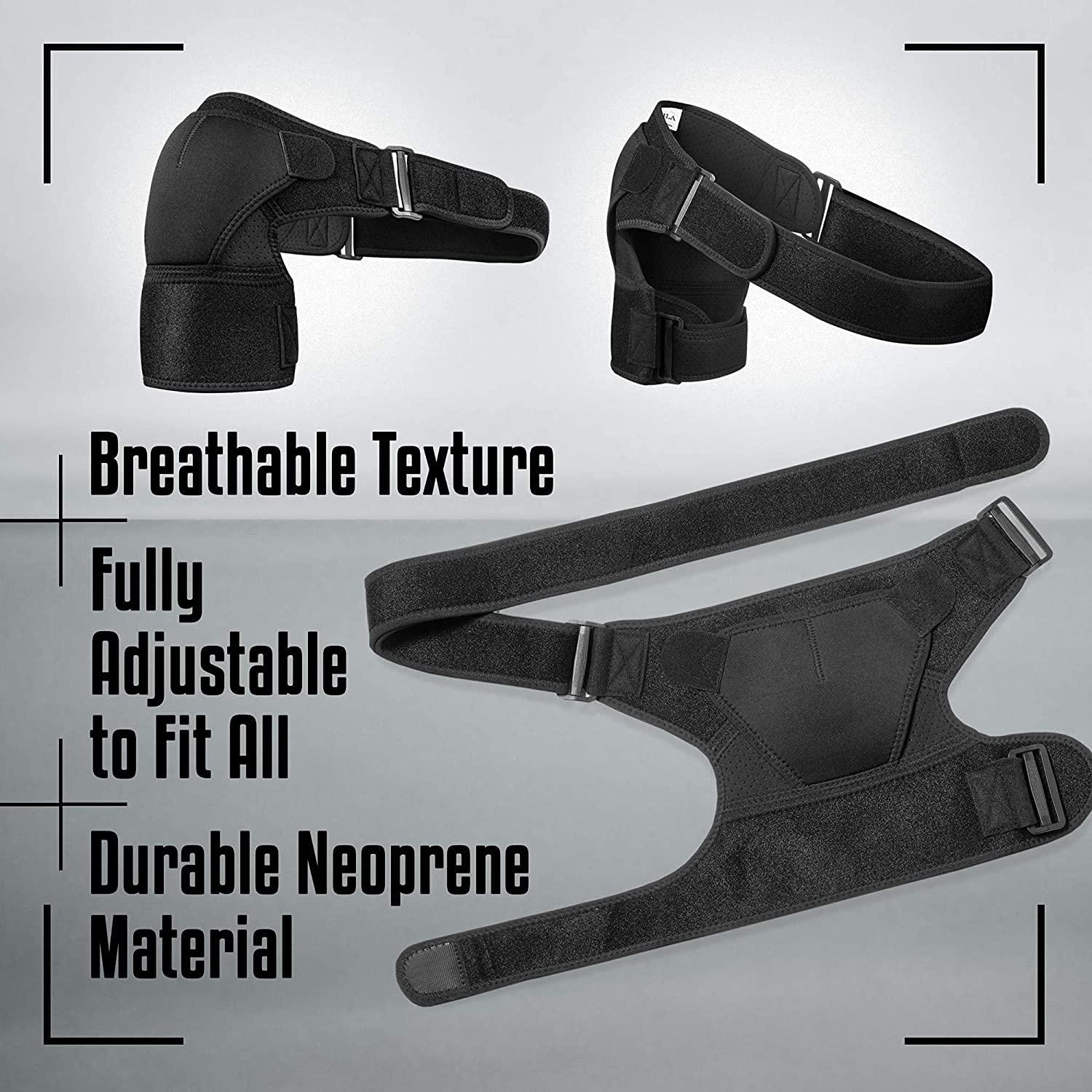 Shoulder Brace for Pain Relief & Support | Left & Right Arm Compression ...