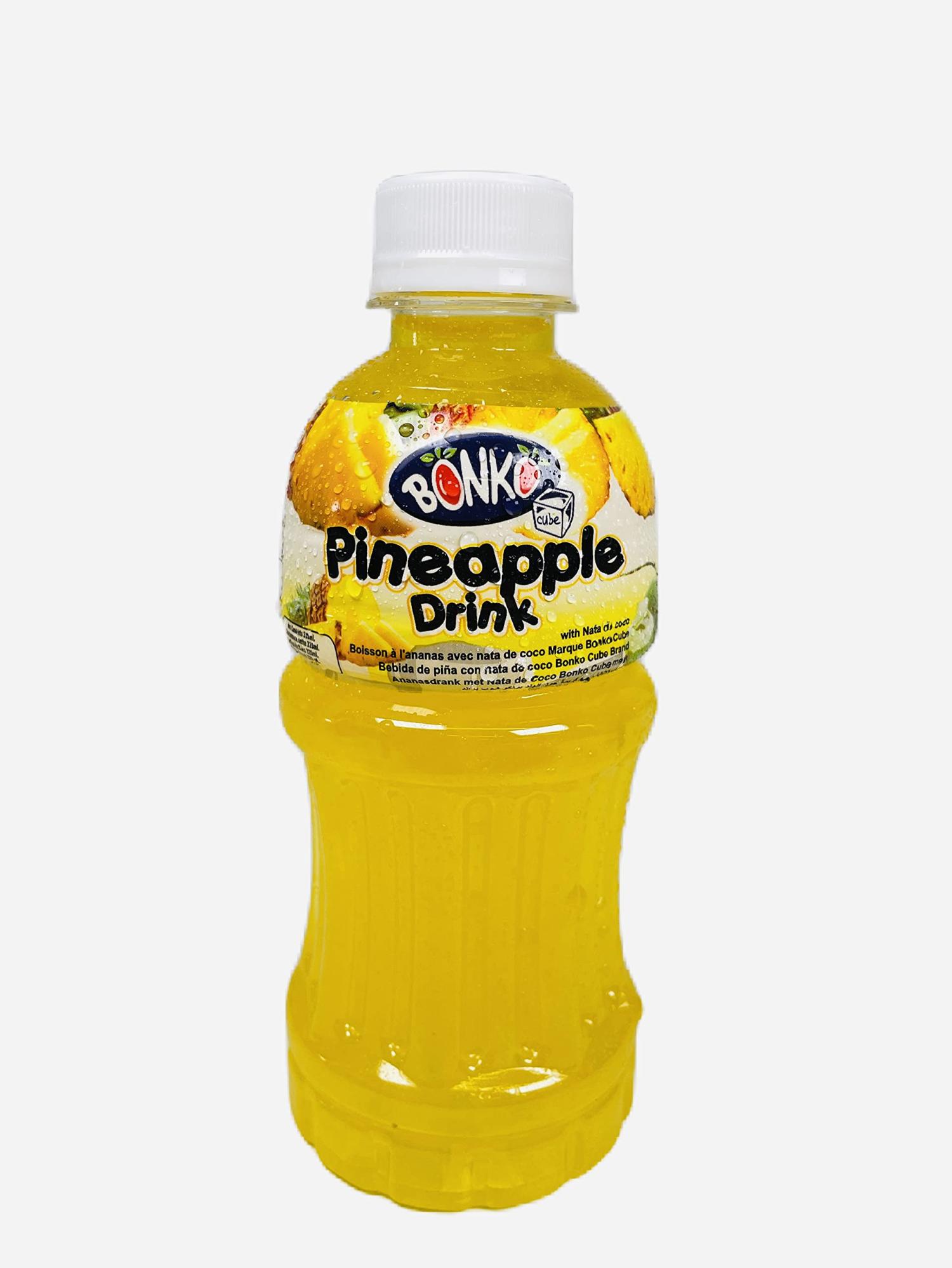 Bonko Pineapple Drink with NATA de Coco 320ml (6 Bottles) - Refreshing ...