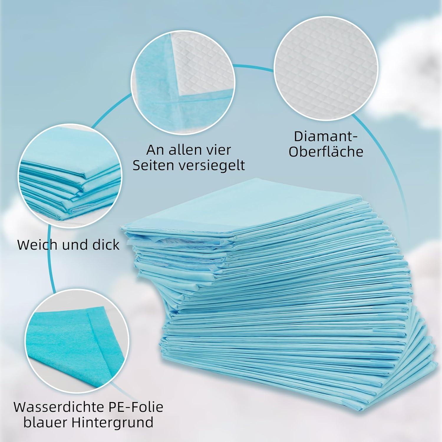 Easyvibe Disposable Bed Pads for Incontinence - 60x90cm 60 Pieces Heavy ...