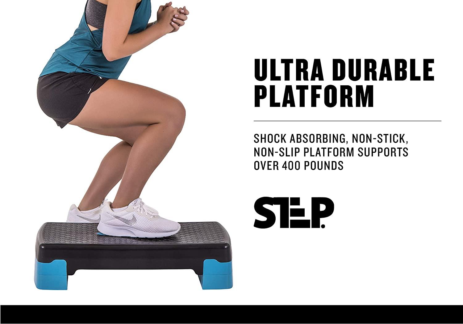 Adjustable Aerobic Step Platform for Cardio & Strength Training - 2 ...