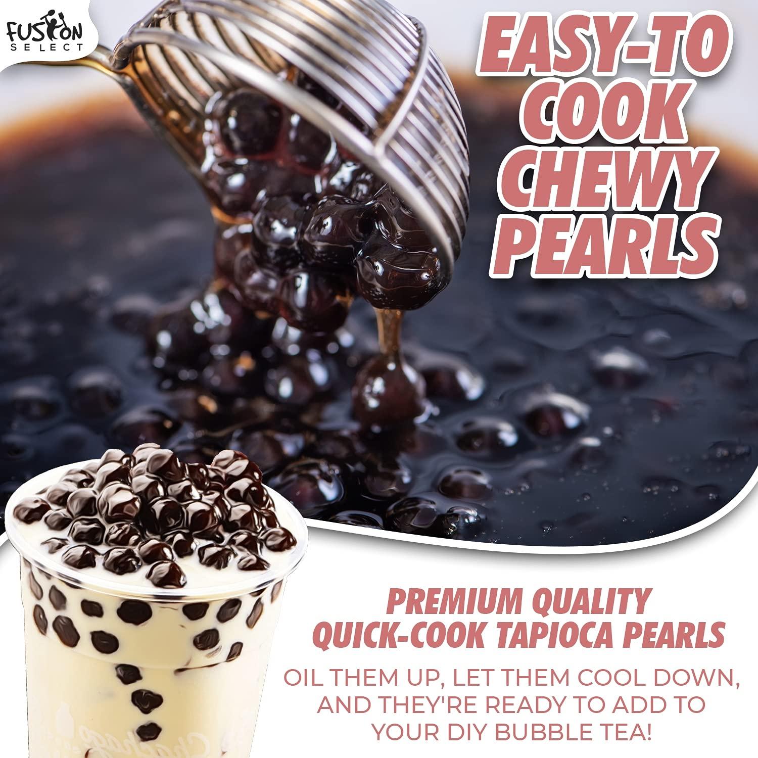 Authentic Bubble Tea Kit - 5 Variety Flavors with Boba Pearls and ...