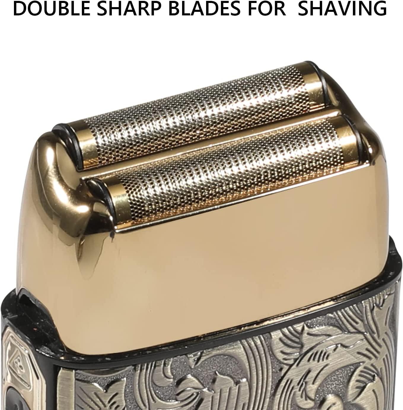 Men's Double Foil Electric Shaver - 3 Speeds, Bald Head Shaver, Beard ...