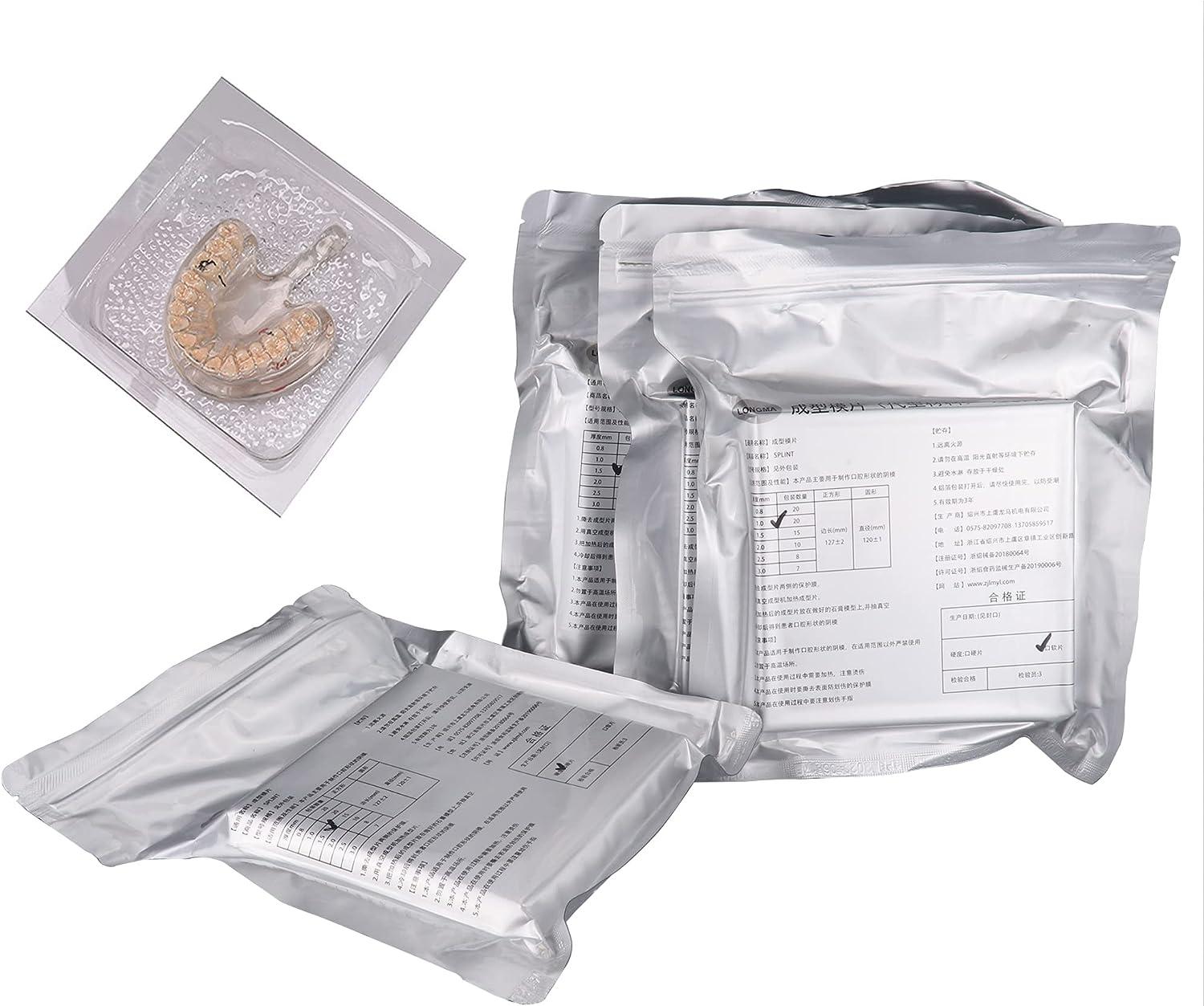 5x5 Dental Lab Orthodontic Splint Retainer Vacuum Forming Sheet 1.0mm ...